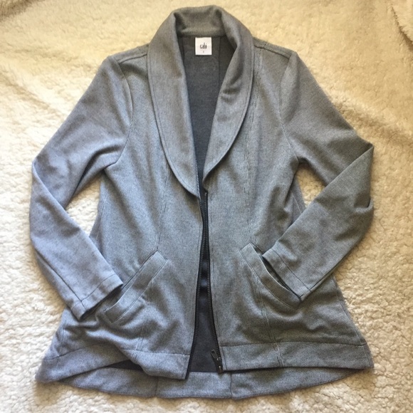 CAbi | Jackets & Coats | Cabi 530 Dropoff Gray Soft Blazer Jacket ...
